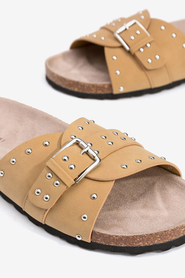 Sandalia tipo chancla con hebilla | Sandalias de mujer | SPF