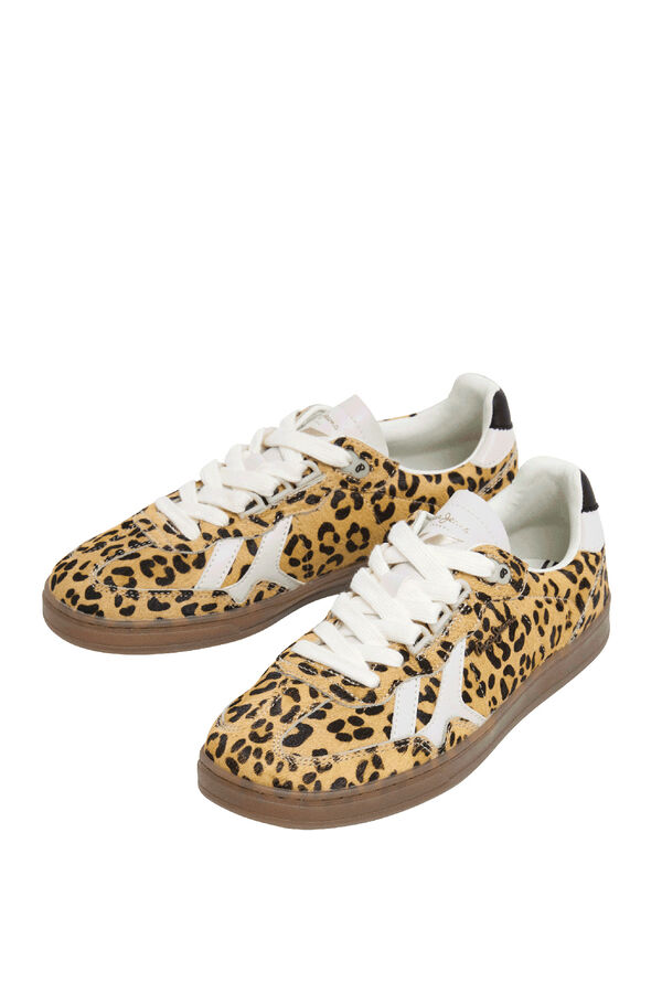 Chinelos de pele com estampa animal | SALES | SPF