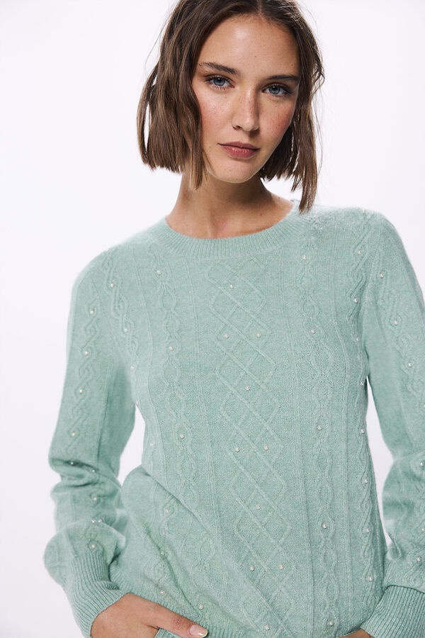 Pullover mit Zopfmuster | Damenpullover | SPF