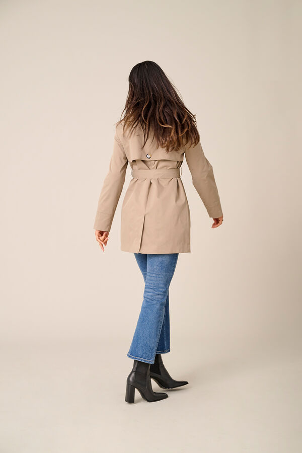 Sobretudo com botões de cinto | Gabardines para mulher | SPF