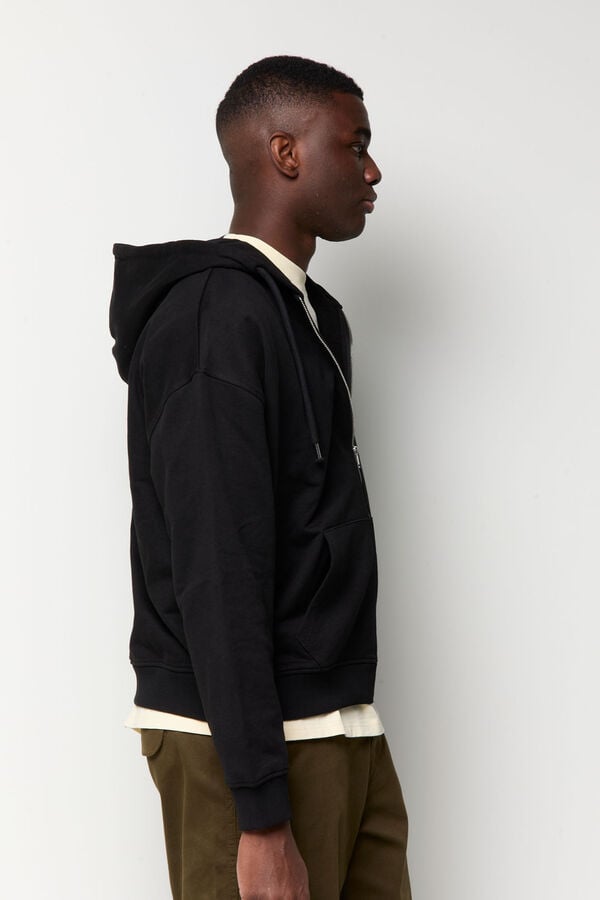 Sweatshirt com capuz e fecho-éclair | Sweatshirts para Homem | SPF