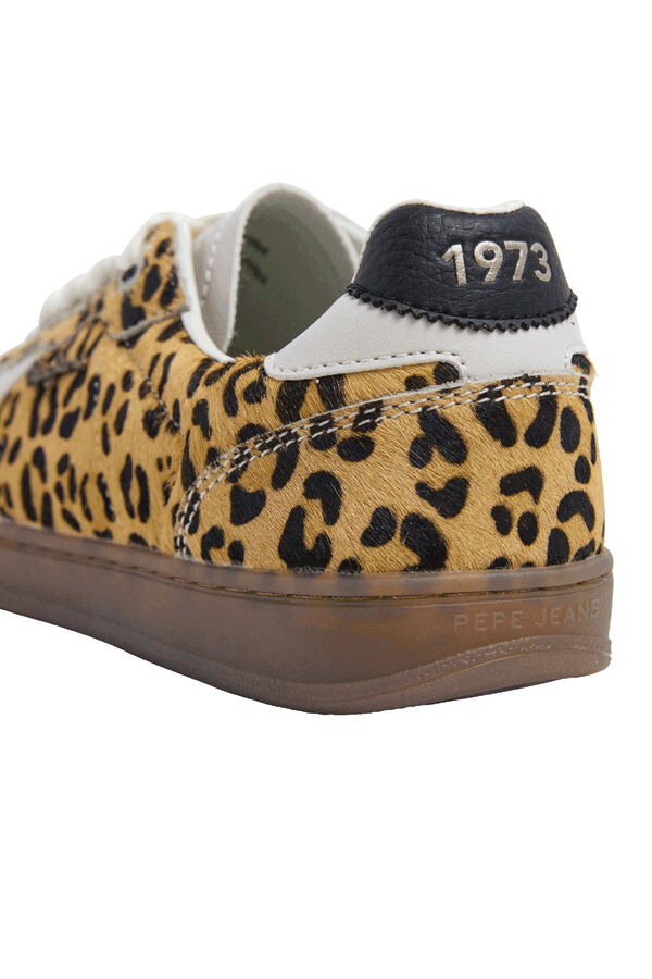 Chinelos de pele com estampa animal | SALES | SPF