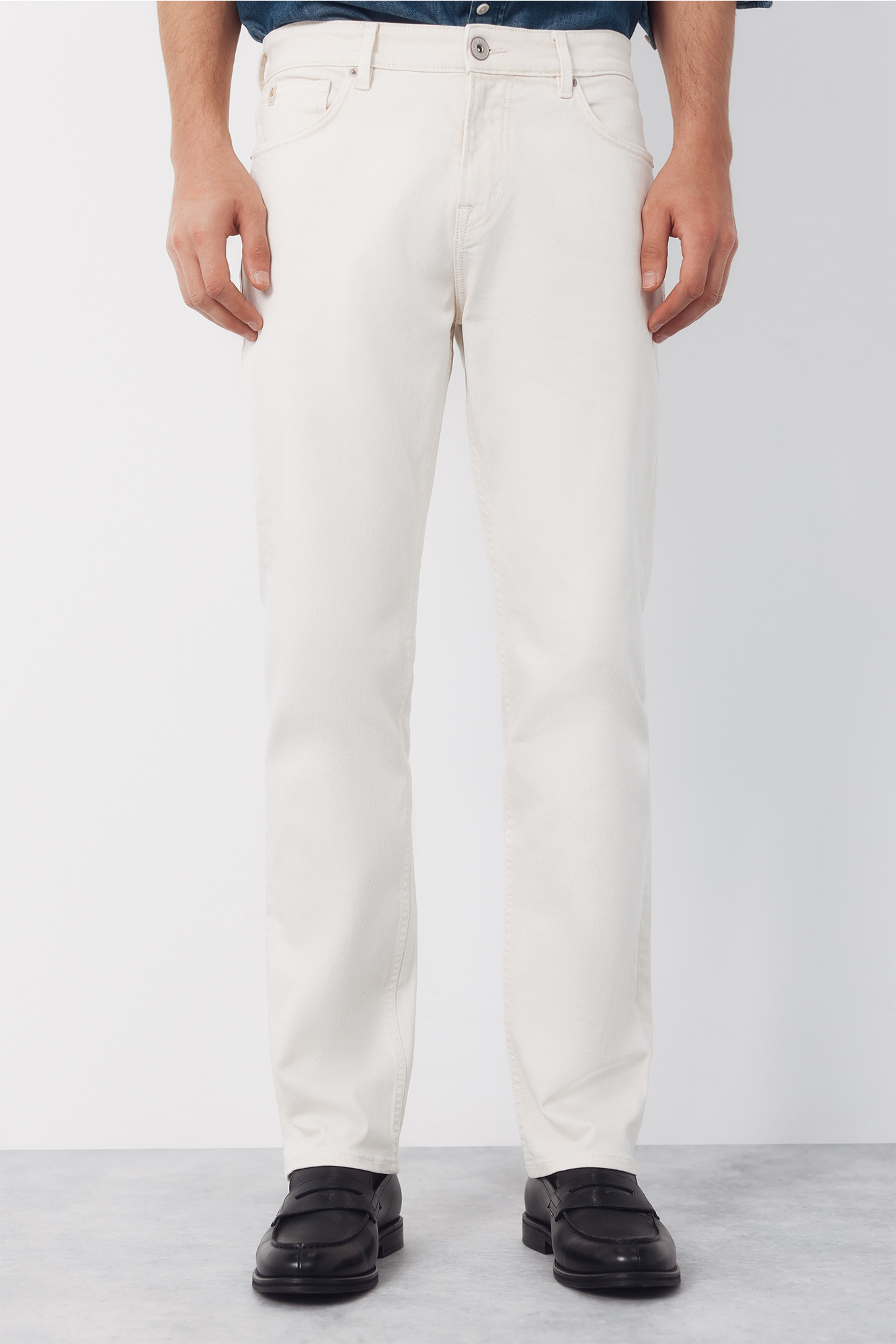 Pantalón 5 bolsillos color regular fit | Pantalons pour homme | SPF