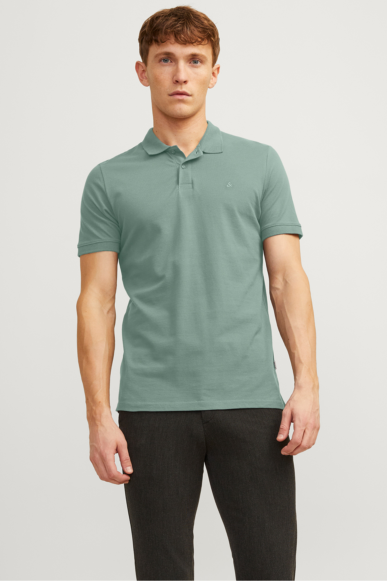 Camisa polo liso slim fit | Polos de homem | SPF