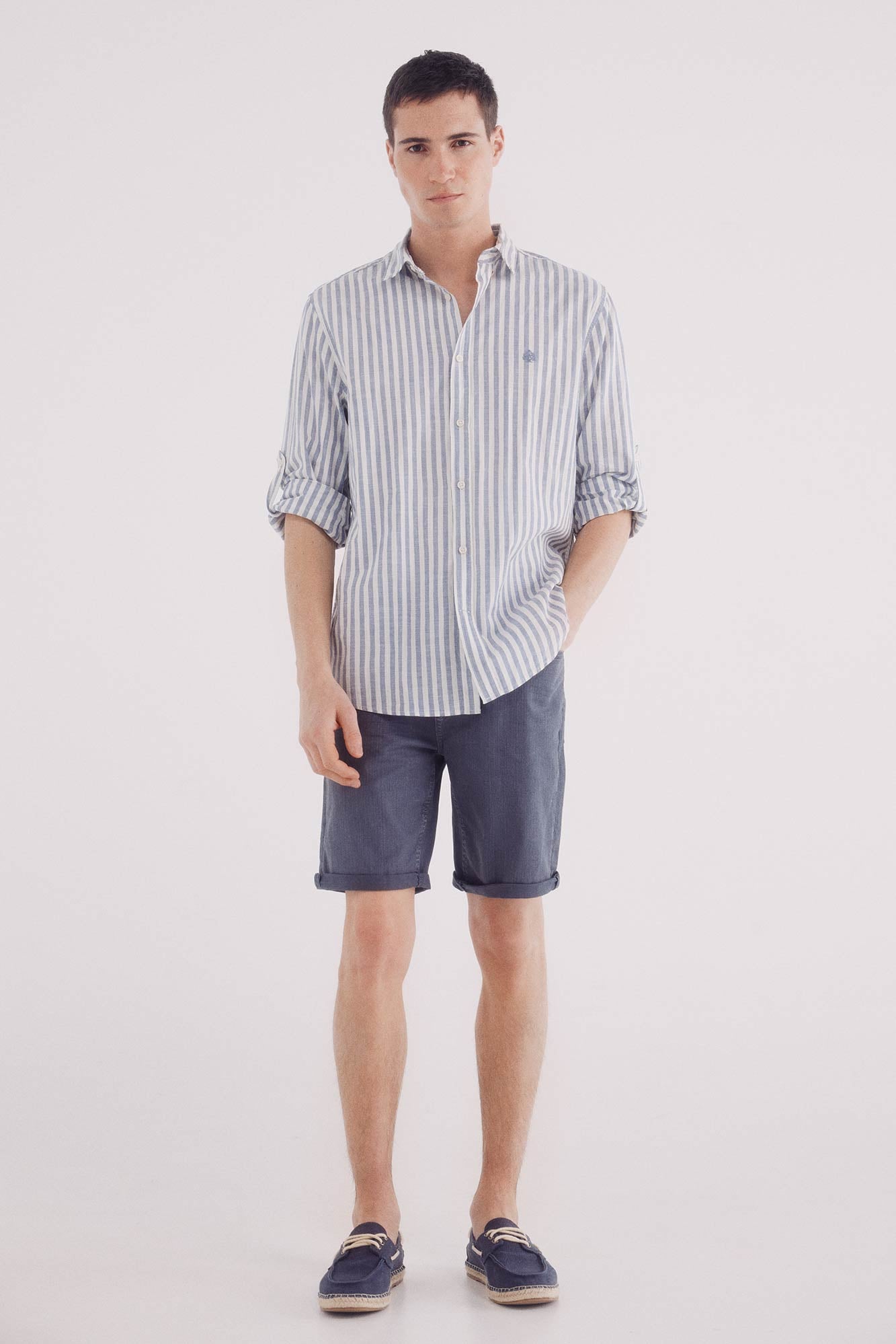 Bermuda washed color slim fit | Men's Bermuda shorts | SPF