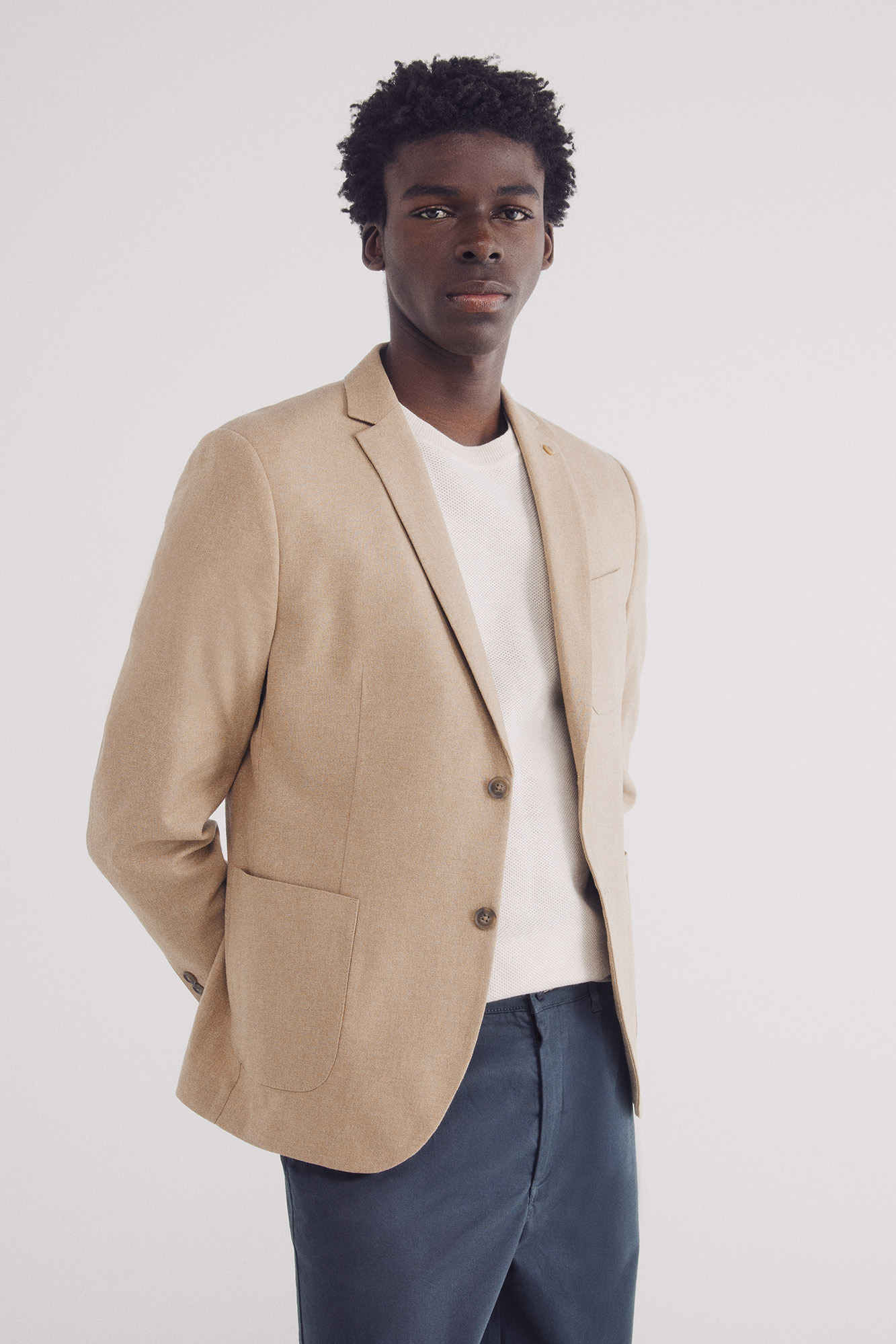 Blazer linho- linho | Blazers de homem | SPF