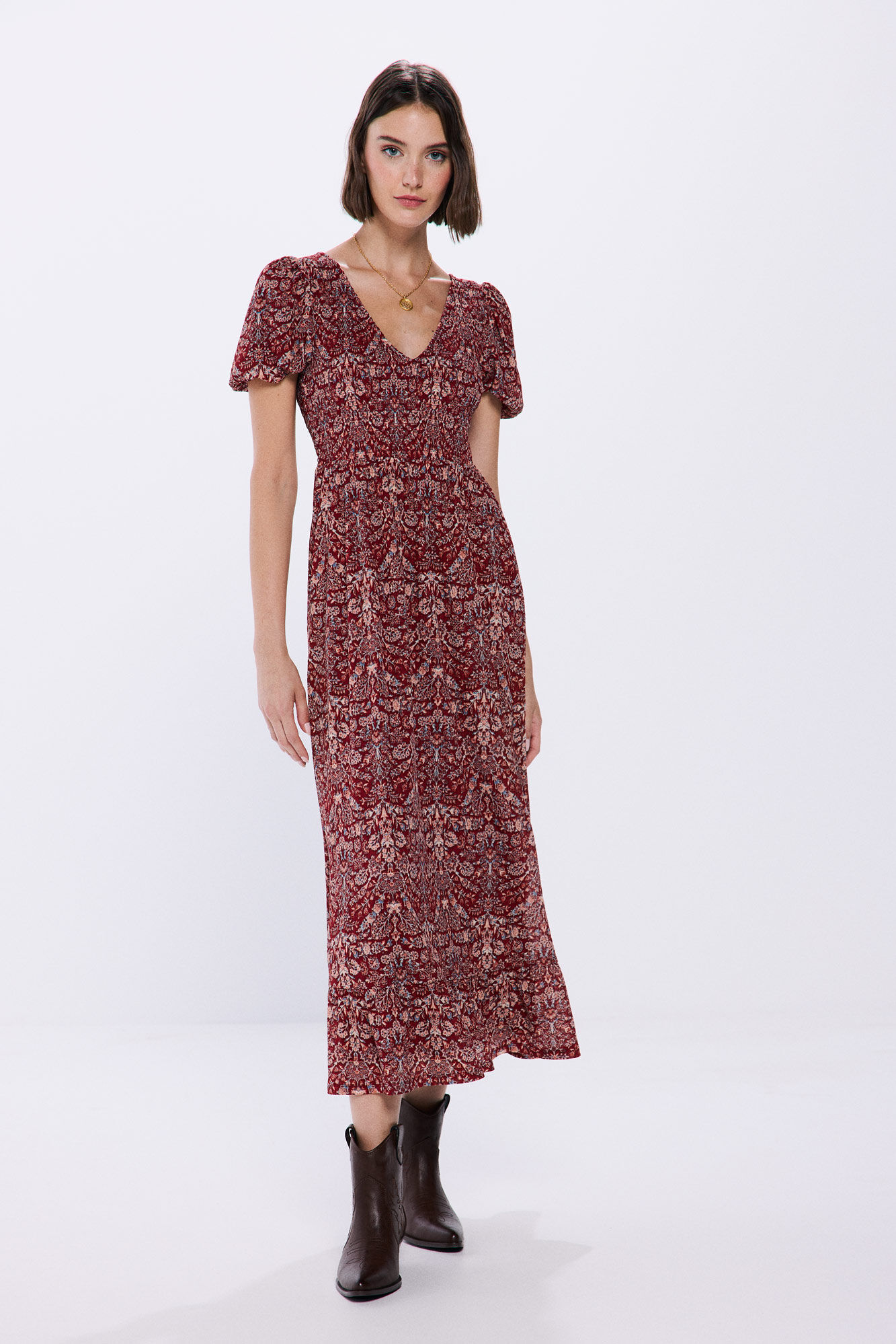 Vestido midi favo de mel | POSLEDNJI DANI SEZONSKOG SNIŽENJA | SPF