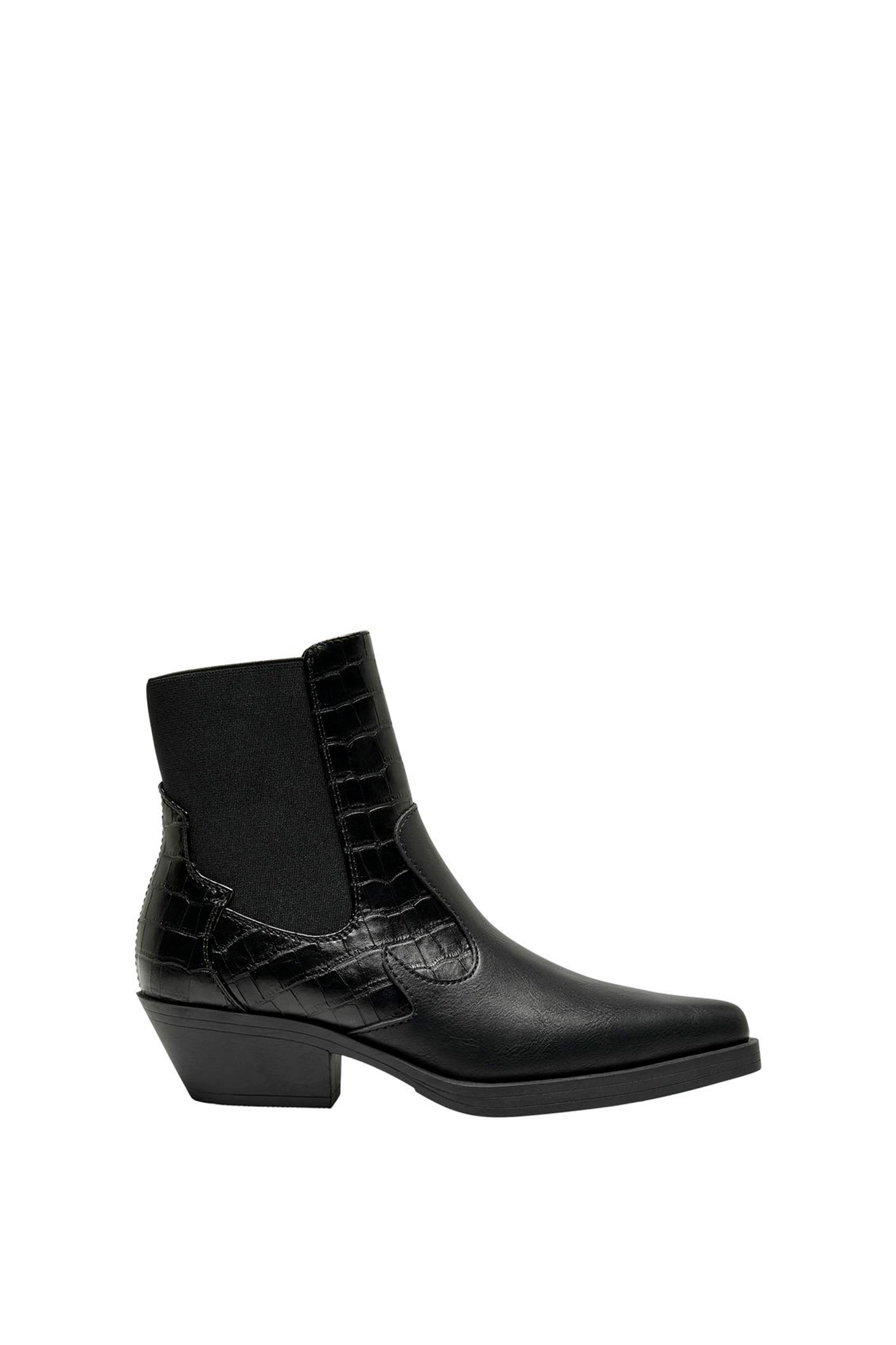 Botins de polipele sintético com efeito crocodilo | Botas para mulher | SPF