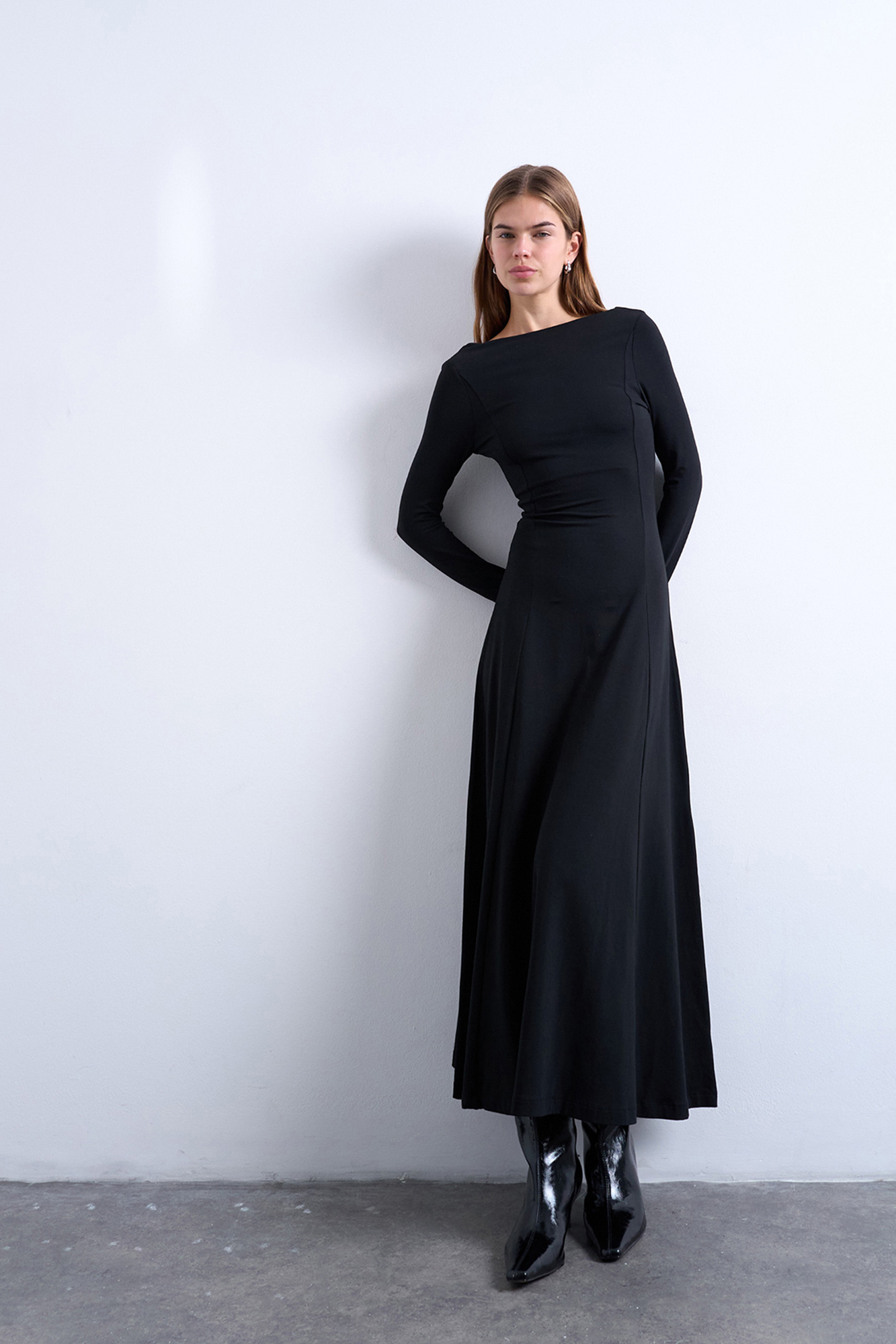 long sleeve maxi dress with modal | Robes pour femme | SPF