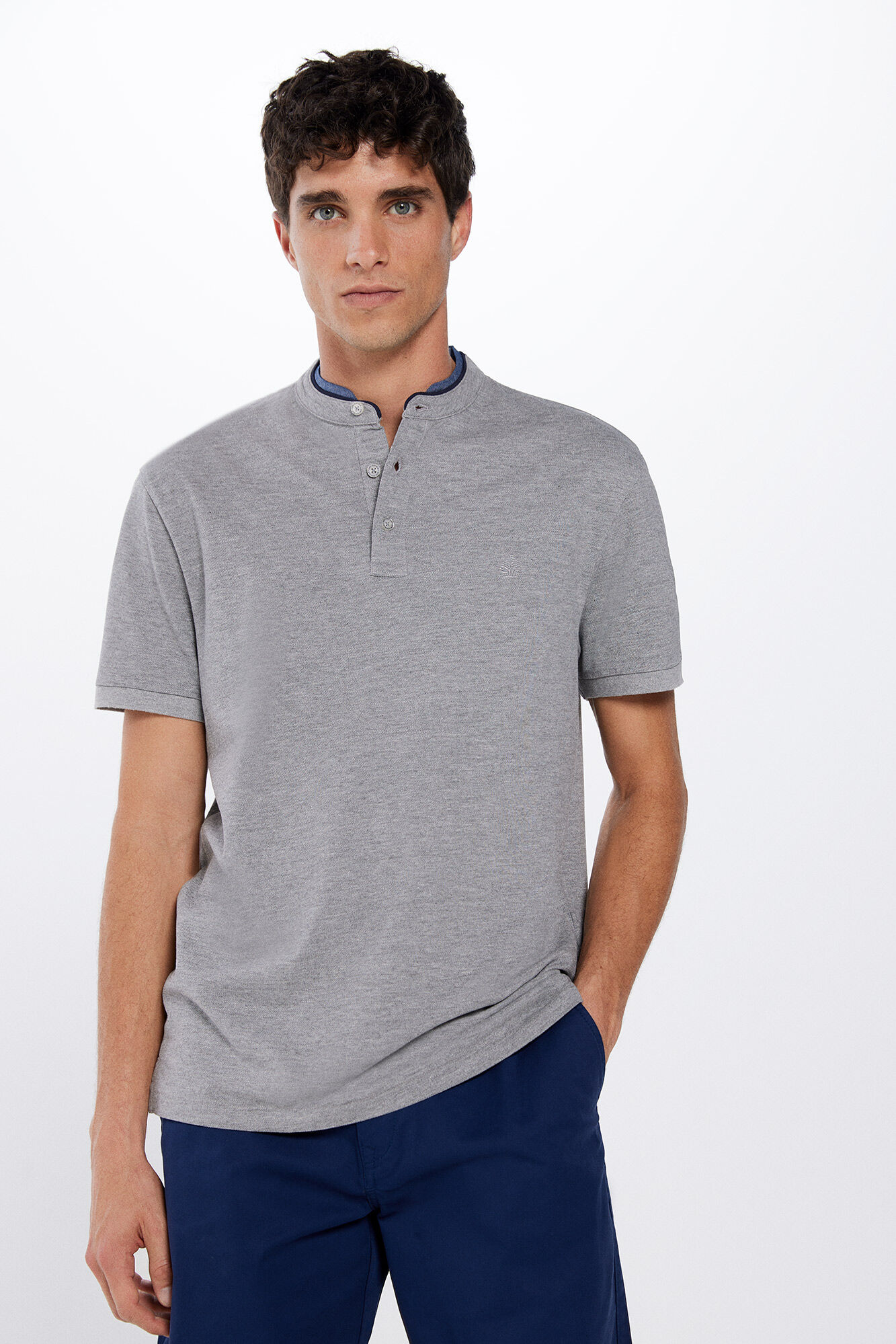 Polo piqué gola mao slim | Polos de homem | SPF