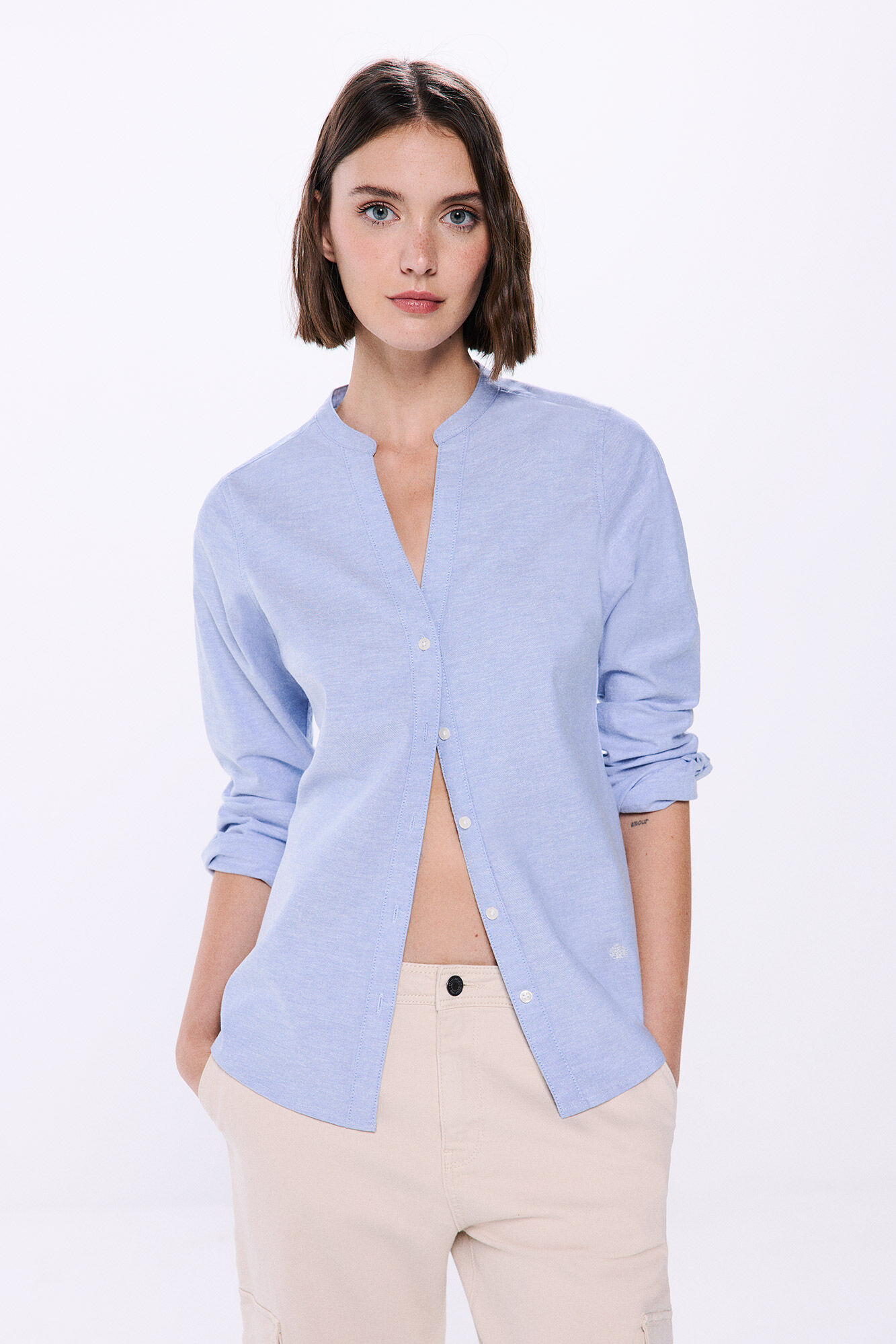 Oksford košulja sa kineskom kragnom | Ženske košulje i bluze | SPF