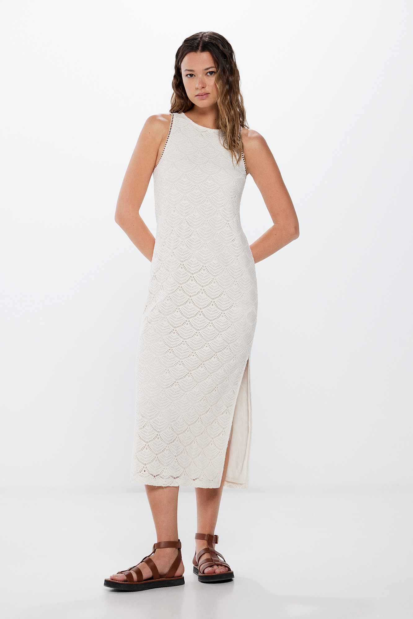 Robe Mi-longue Structure Crochet | ROBES ET COMBINAISONS | SPF
