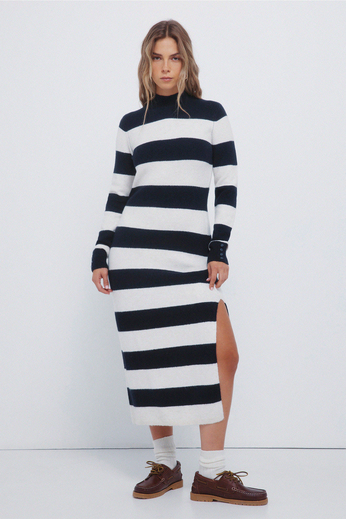 Kodak kötött csíkos midi ruha | Noi ruhák | SPF