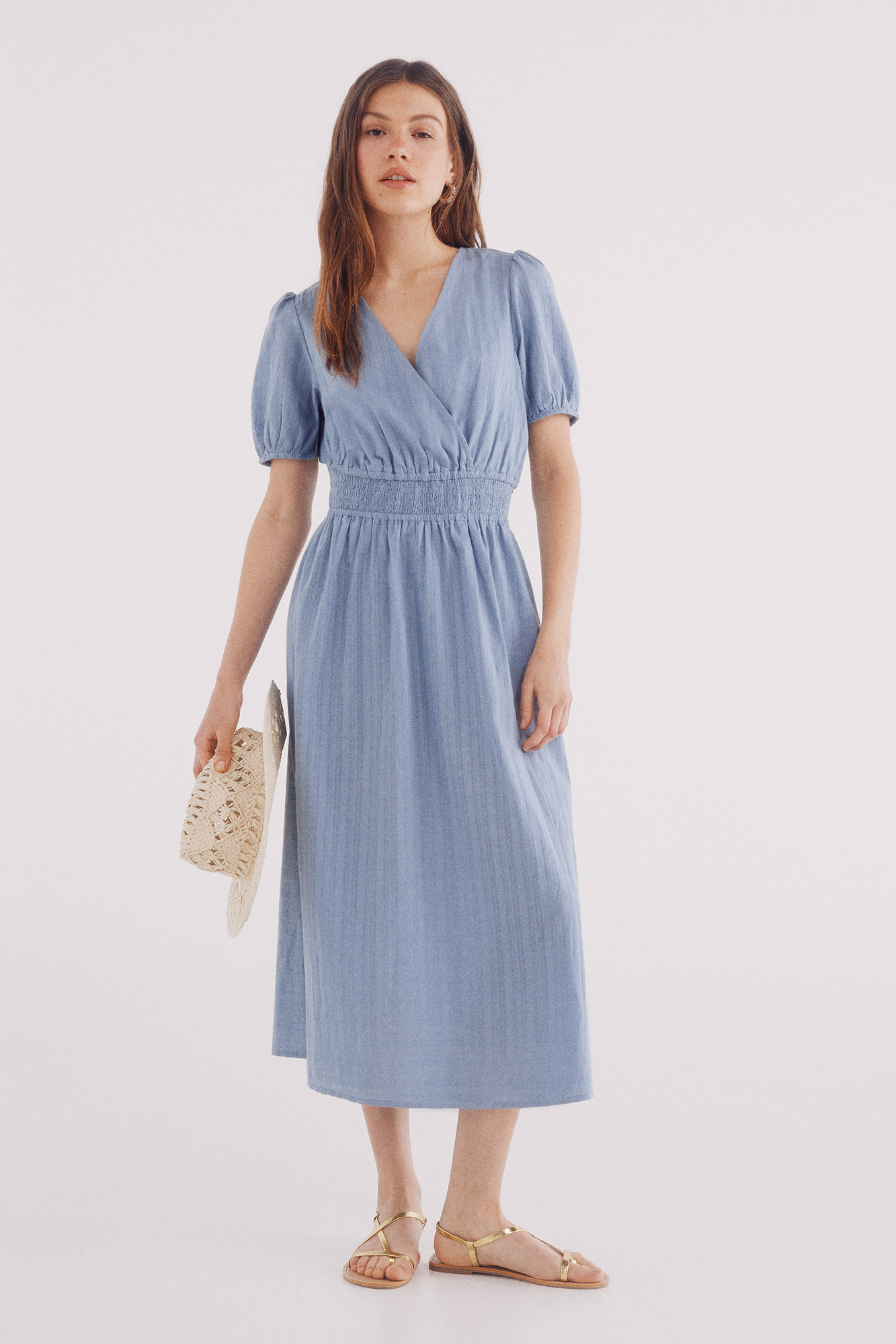 Robe midi croisée dans le dos | ROBES ET COMBINAISONS | SPF