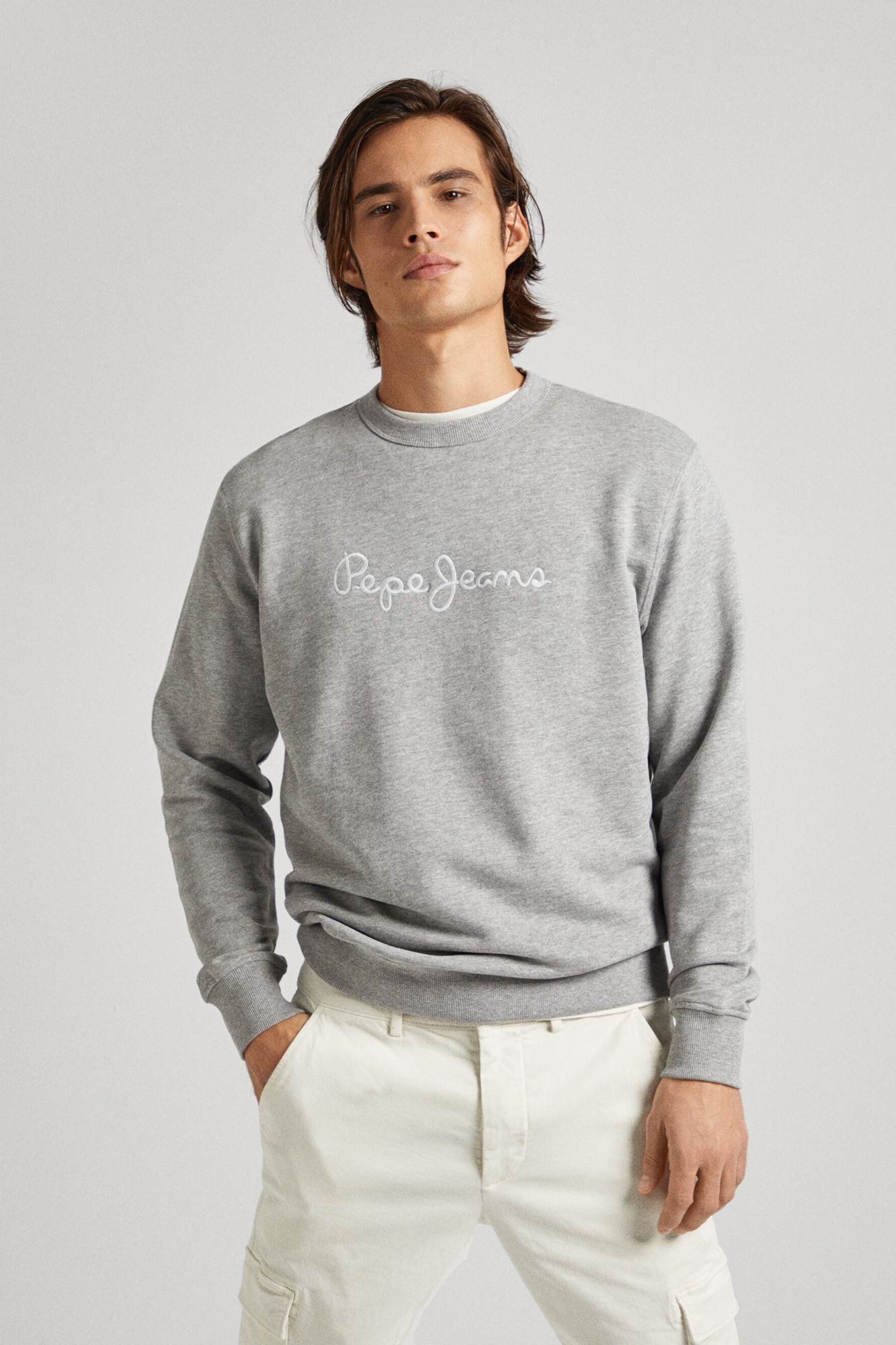 Sweatshirt Decote Redondo Logo Bordado | Sweatshirts de homem | SPF