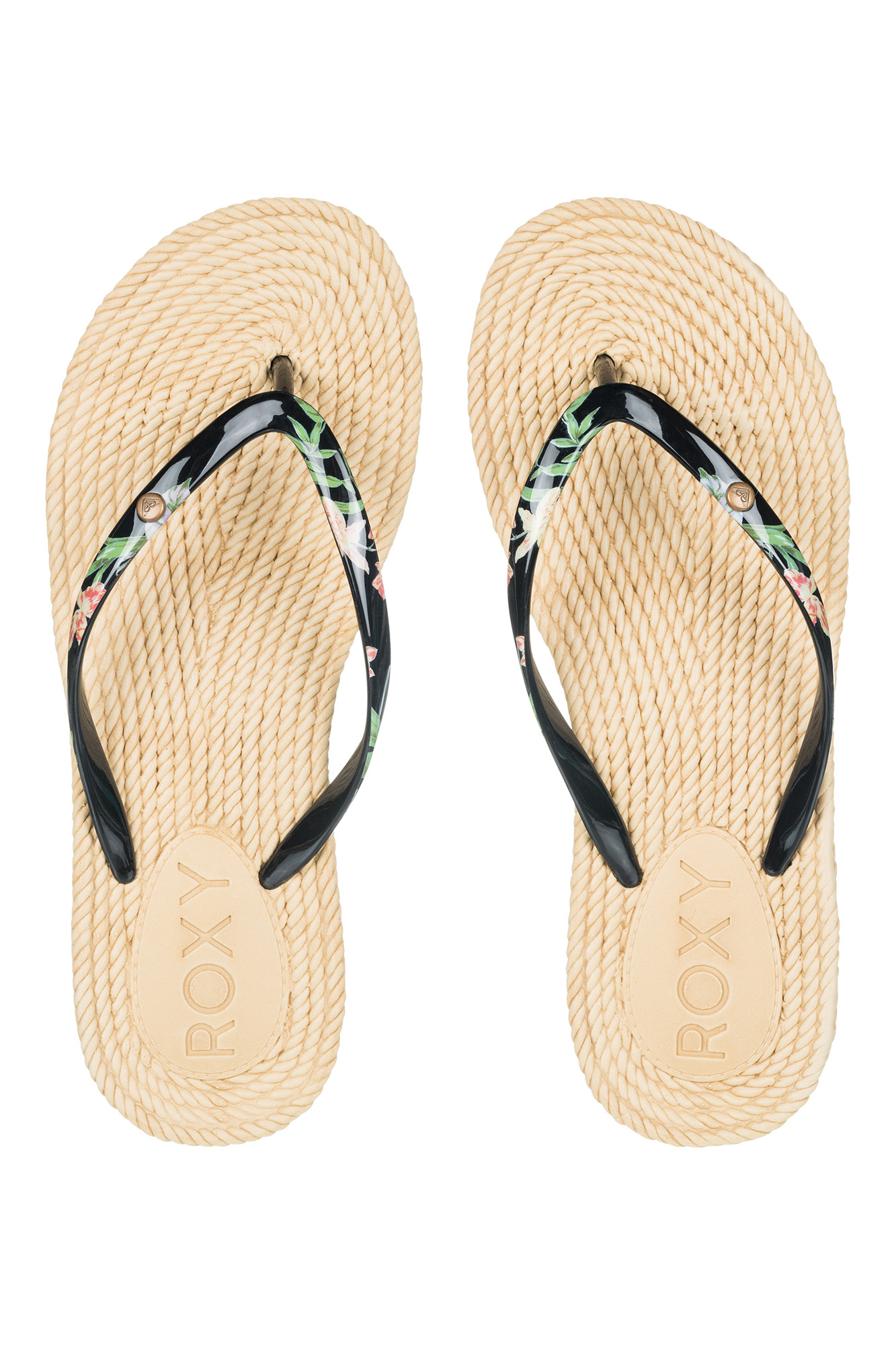 Chanclas de playa efecto rafia | Sandalias de mujer | SPF