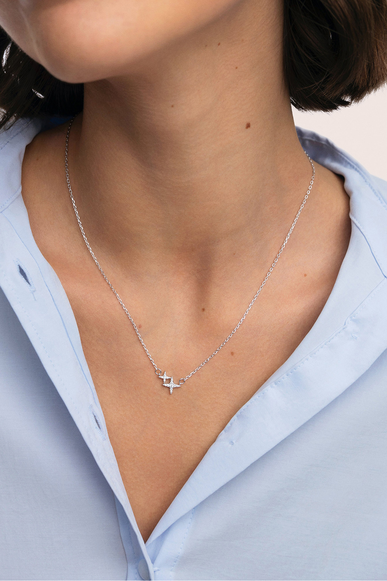 Collar Duo Spark Plata | Collares | SPF