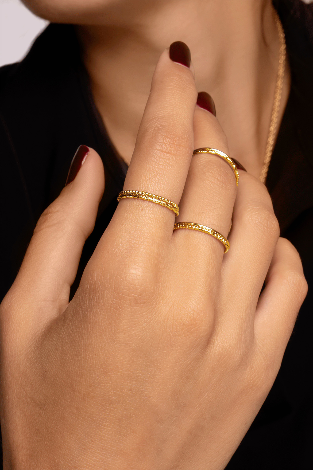 Anillo Triple Cross Oro | Anillos de mujer | SPF